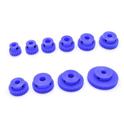 Kunststoff Modul 1,1.5,2,3 Stirnräder Zahnrad 10-60 Zähne Zahnräder mit ...