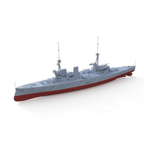 SSC350593S-A 1/350 Military Model Kit HMS Invincible Battlecruiser Full ...