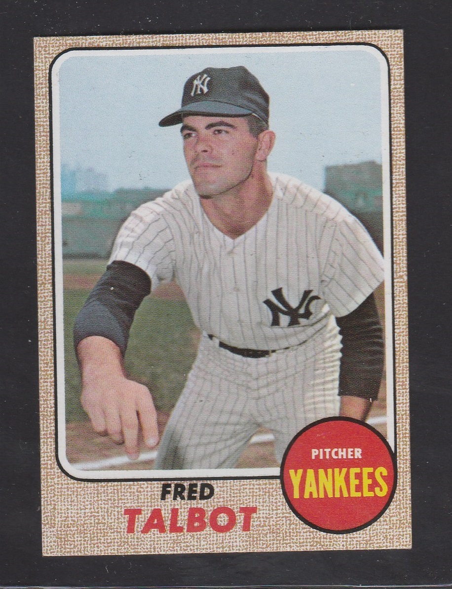 1968 TOPPS BASEBALL # 577 FRED TALBOT EX-MT INV A2310 | eBay