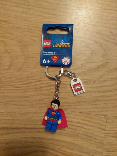 LEGO SUPERMAN DC SUPERHEROES MINIFIGURE KEYRING KEYCHAIN 853952 ...