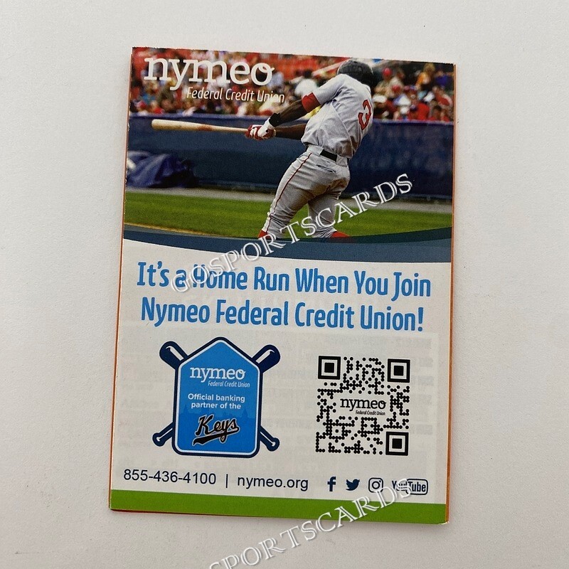 2023 Frederick Keys Pocket Schedule MLB Draft League Independent Minor ...