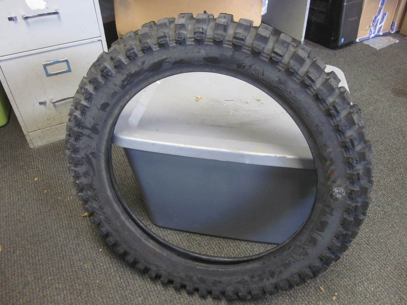 NOS Barum 3.50x18 18" Knobby Tire Off Road Motocross Motorcycle Czech ...