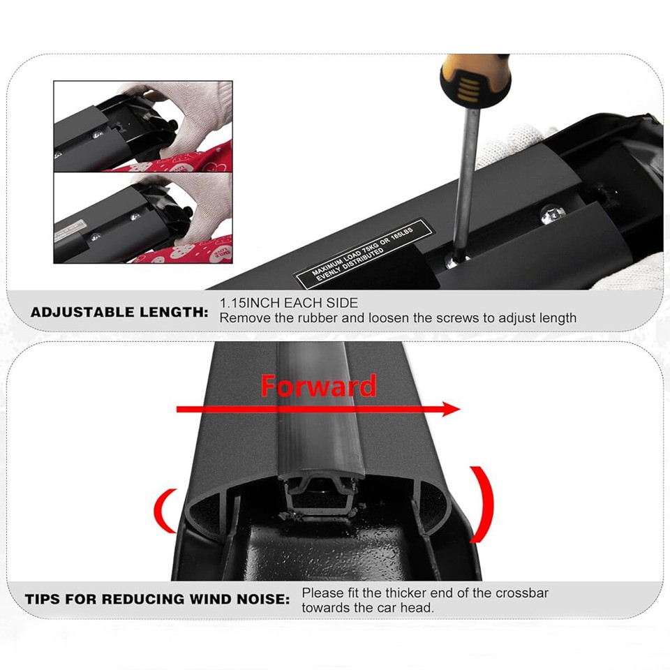 Roof Rack Cross Bars Fit for Lexus RX RX350 RX350L RX450h RX450hL 2016 ...