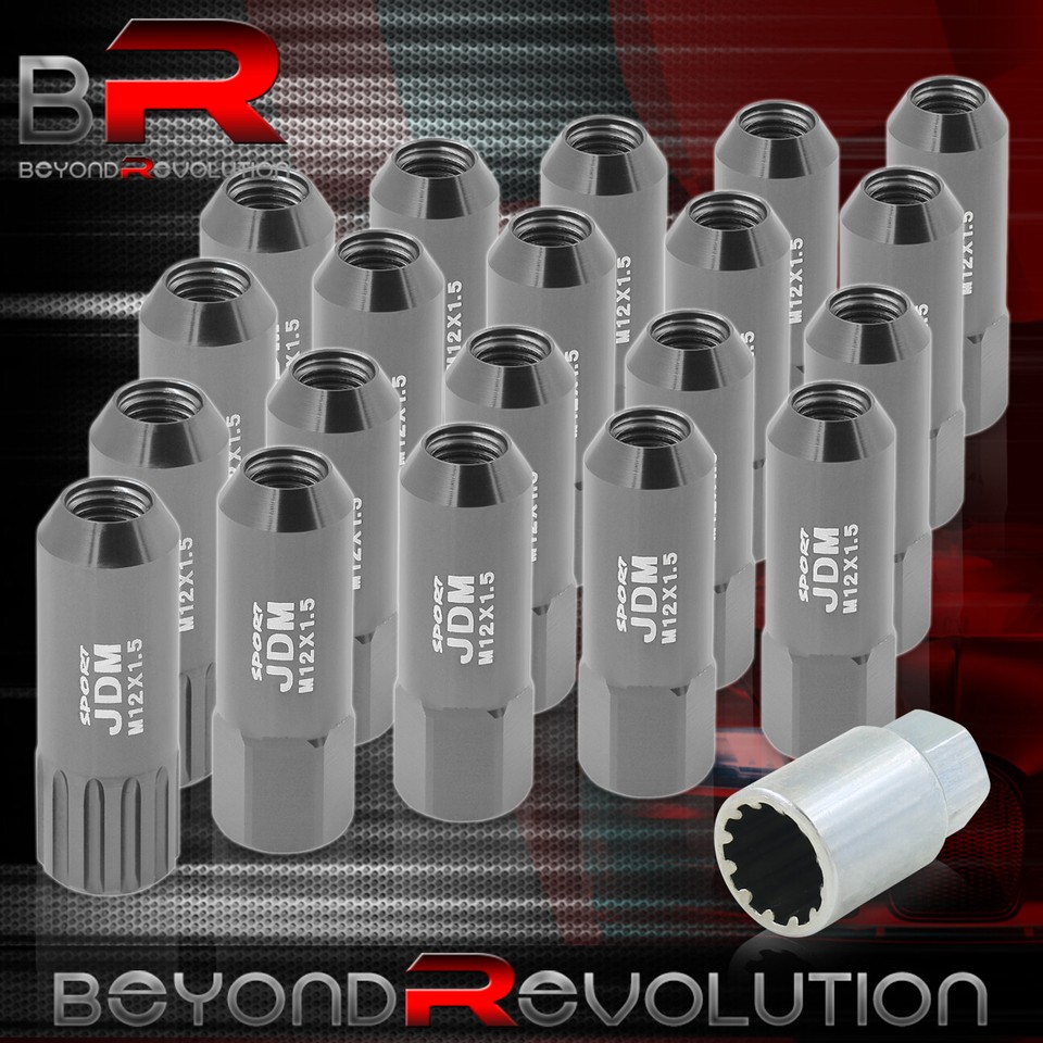 For Cadillac M12X1.5mm Locking Lug Nuts 20PC VIP Extended Aluminum ...
