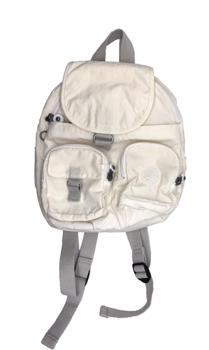 Vintage Kipling Lovebug White Travel Bag Small Backpack Multi Pockets ...
