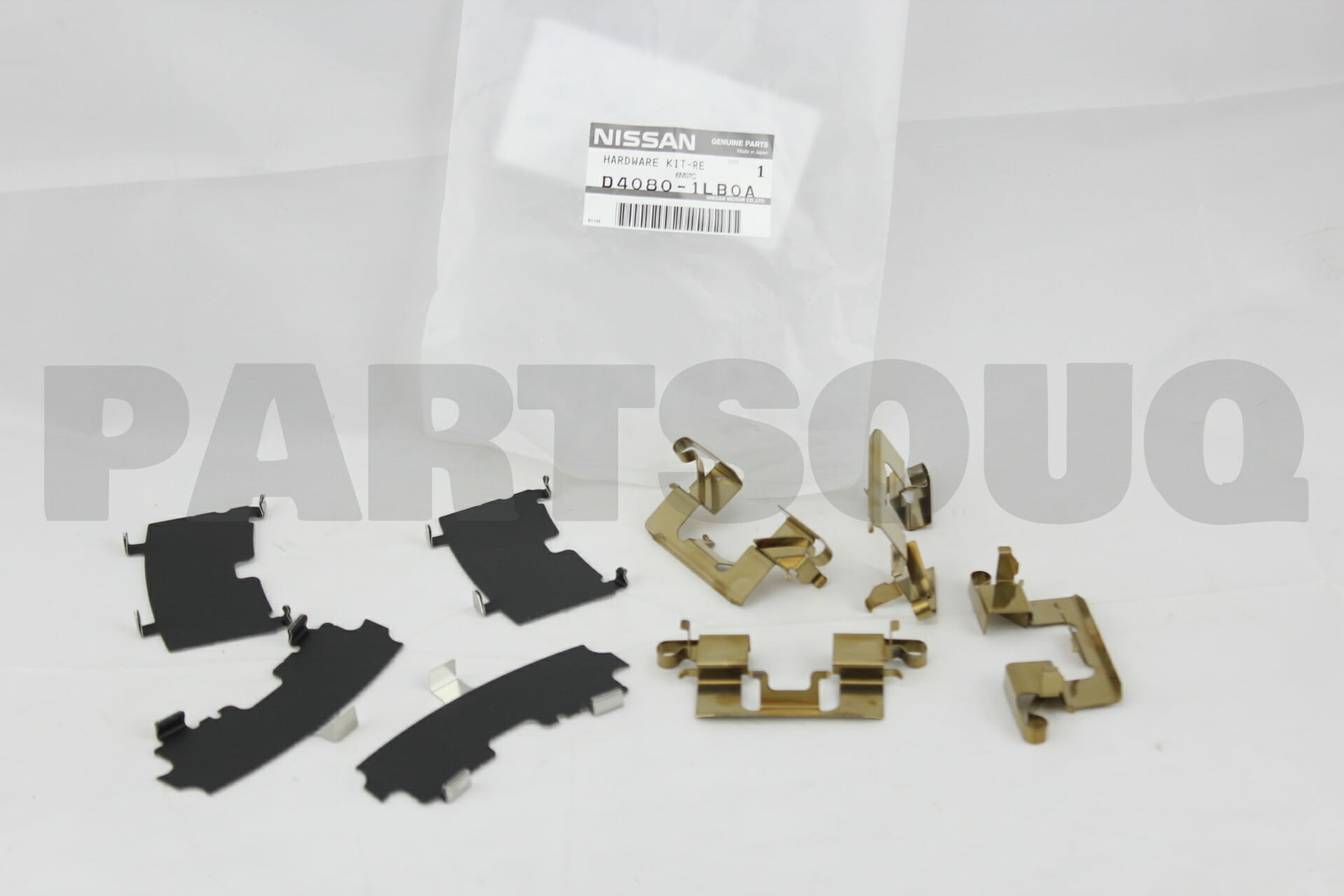 D40801LB0A Genuine Nissan HARDWARE KIT-REAR DISC BRAKE PAD D4080-1LB0A ...