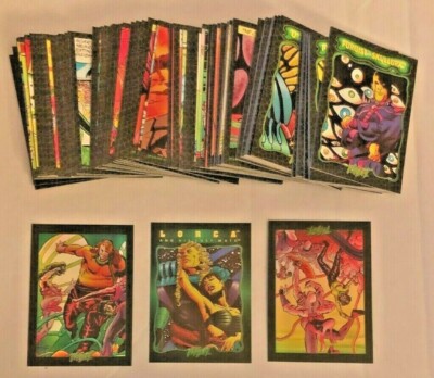 Defiant Plasm Zero 1993 Issue Complete 150 Card Set Lorca Embossed + 2 ...