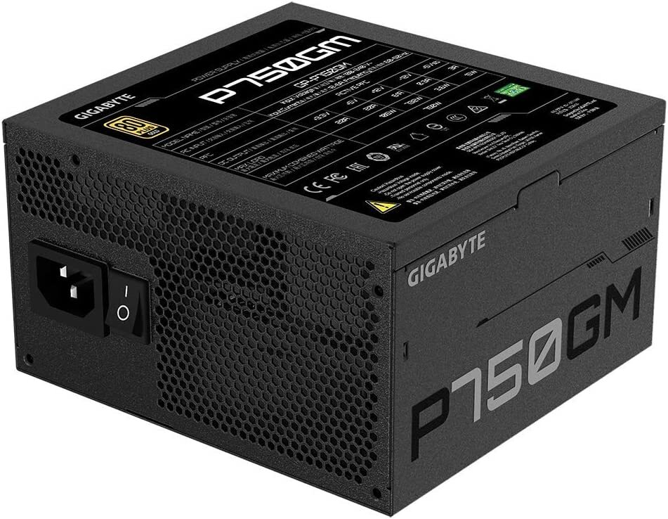 Gigabyte GP-P750GM 80 Plus Gold 750W Modular Power Supply (No Modular ...