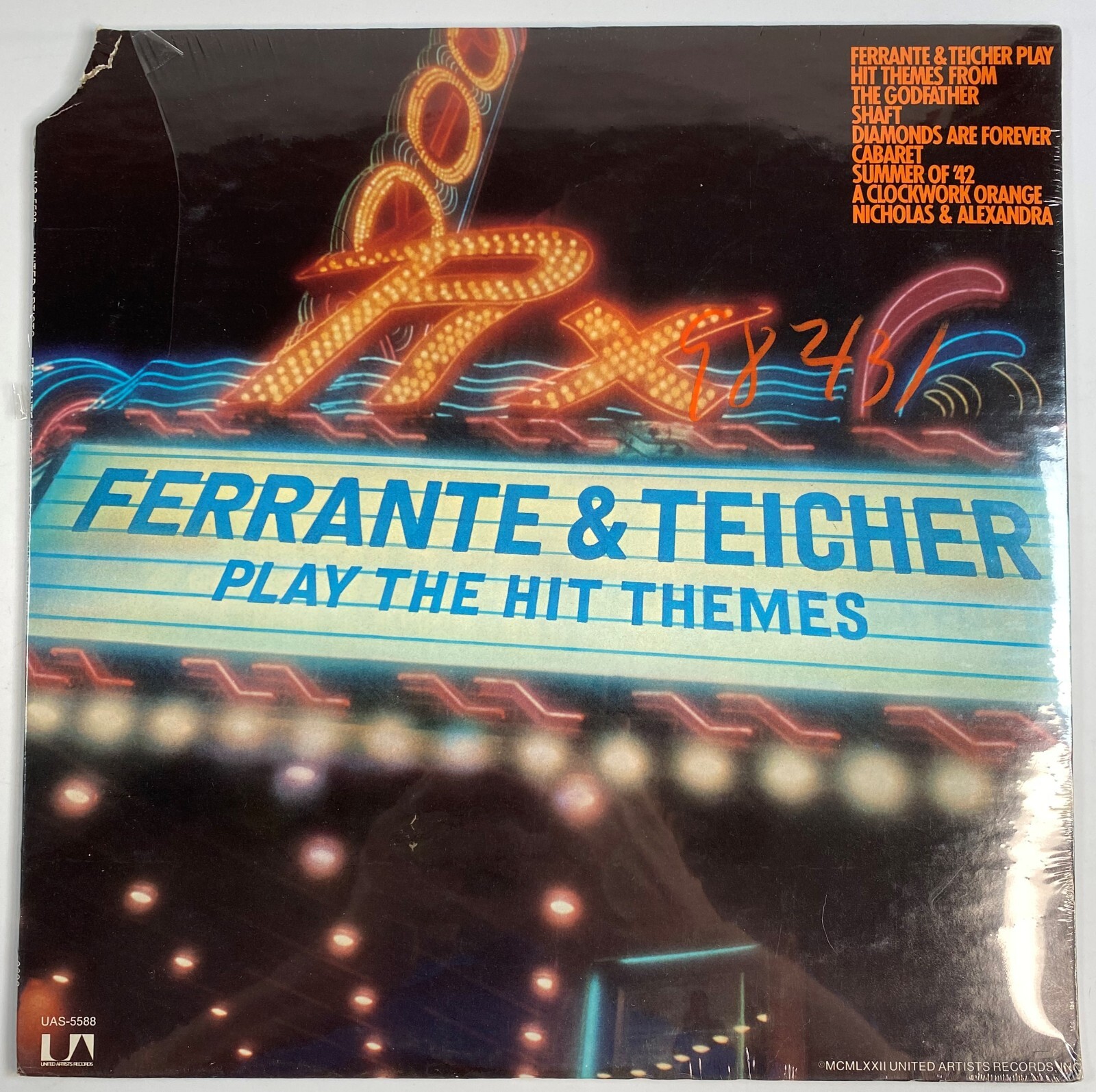 Ferrante & Teicher Play the Hit Themes Vinyl LP (1972 UA UAS-5588) NEW ...