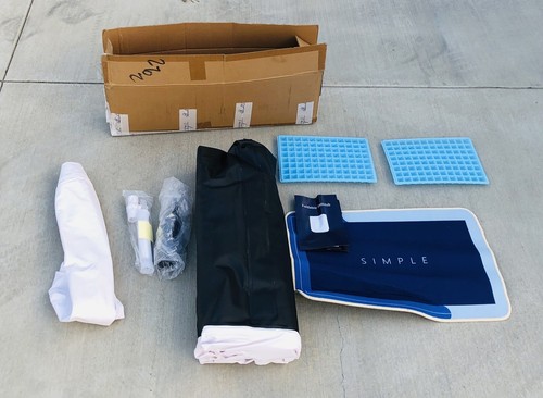 Nurecover Pod Portable Ice Pod W/Outdoor Mat Ice Trays & Carry Case New ...