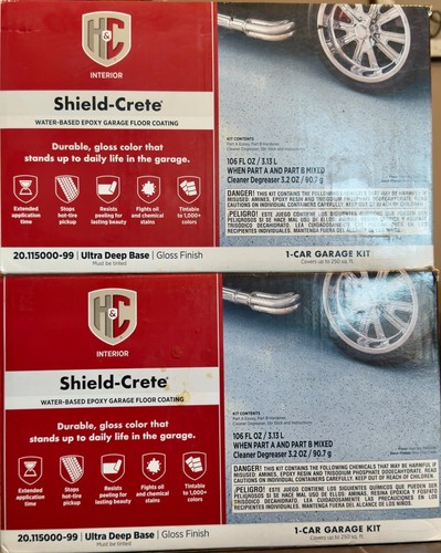 2X-Shield-Crete “Ultra Deep Base”Water-Based Epoxy Garage Floor Coating ...