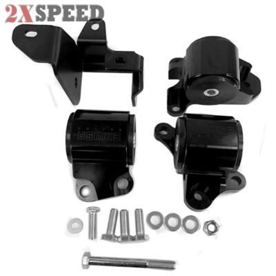 EMUSA Billet 2-Bolt Driver Side Engine Mount Kit fit 96-00 Civic B & D ...