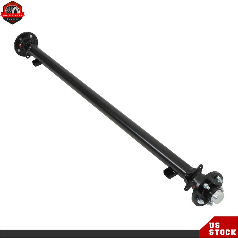 3500lbs Trailer Axle 5 lug 61" Hub Face 46" Spring Center 48" Wide ...