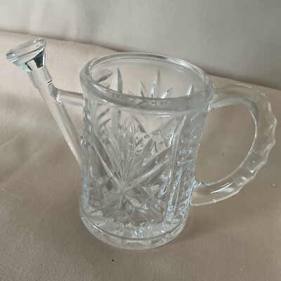 Adorable Vtg Crystal Watering Can Miniature | eBay