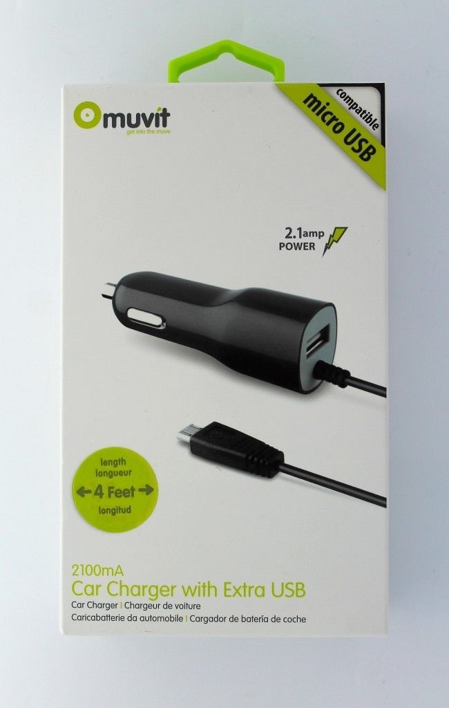 Muvit Micro Car Charger With Extra USB - Black | eBay