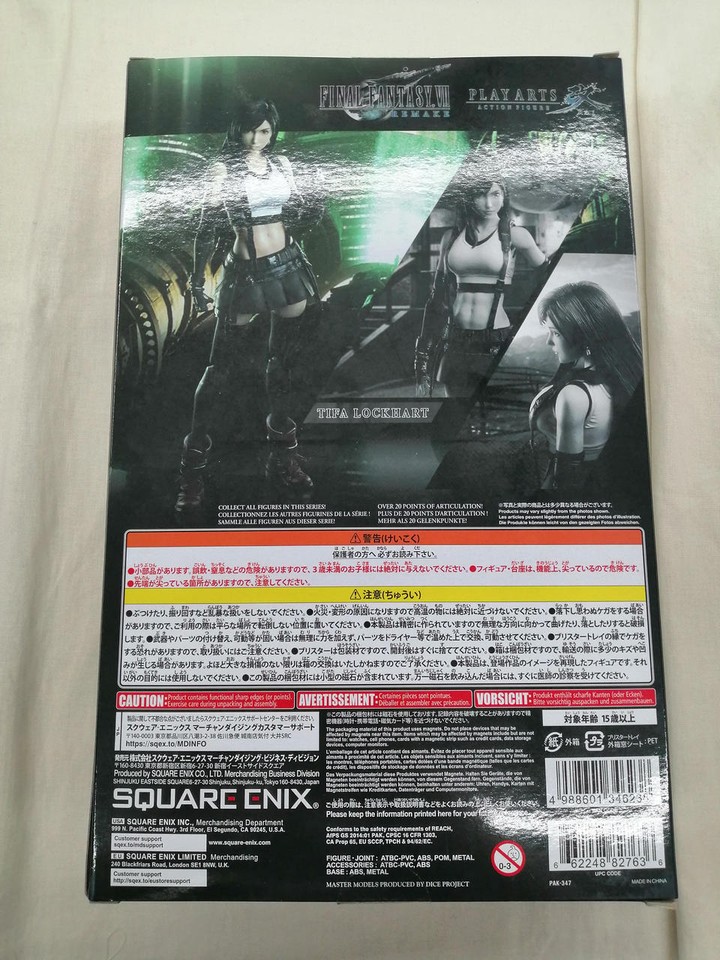 Square Enix Pray Arts Kai Tifa Lockhart Final Fantasy Vii Remake Figure ...