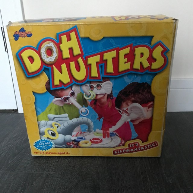 Doh Nutters by Drumond Park 1996 Elephant Mask Game 100 Complete for ...