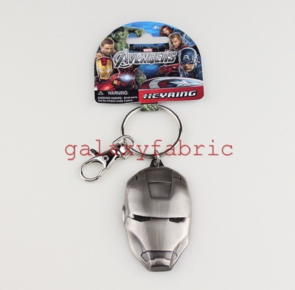 IRONMAN KEYRING keychain pewter official marvel chrome | eBay