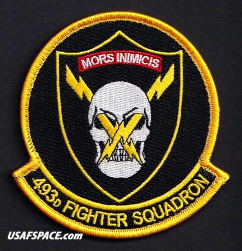 USAF 493RD FIGHTER SQ - MORS INIMICIS -RAF Lakenheath, UK- ORIGINAL ...