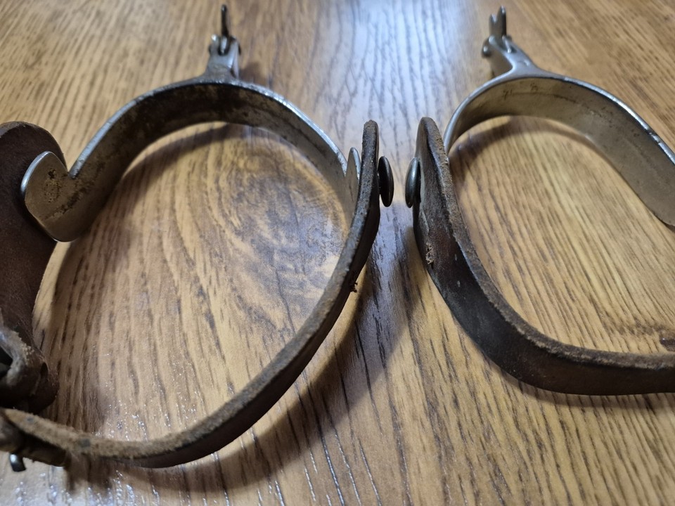 Antique North & Judd Spurs Anchor Brand 8-Point Cowboy Rodeo Western | eBay
