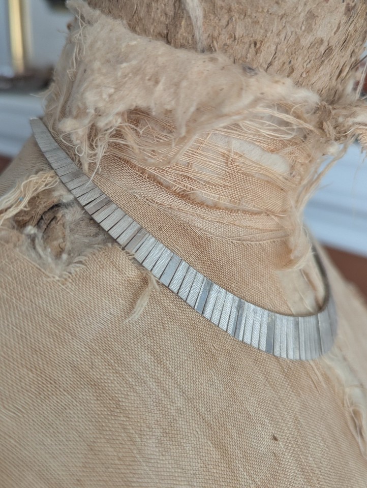 VIOR Italy 925 Sterling Silver Cleopatra Graduated Collar Choker ...