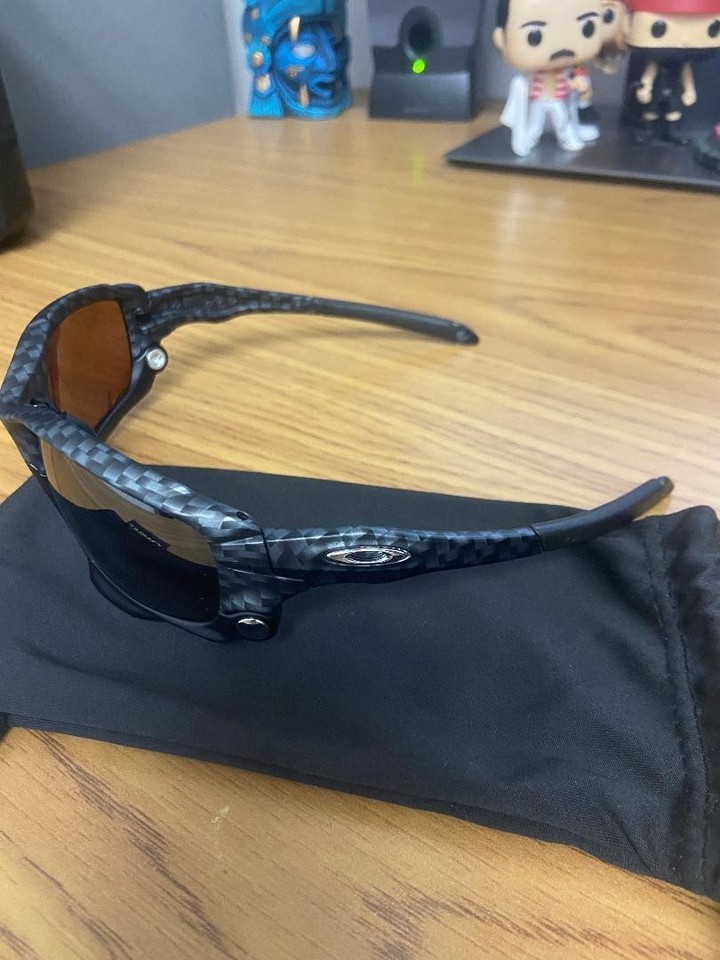 OAKLEY JAWBONE - CUSTOM - CARBON FIBER - TITANIUM POLARIZED LENSES | eBay