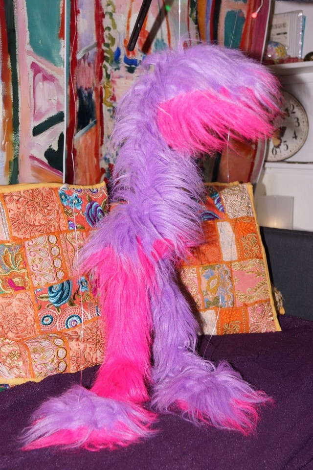 Vizi Dancin Bubaloo Bird Vintage Fluffy Monster String Marionette ...