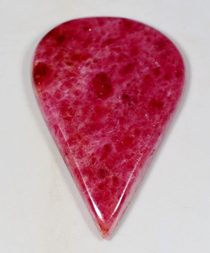 61 Ct 5X27X40 mm Natural Designer Rhodonite Pear Cabochon Gemstone DJ ...