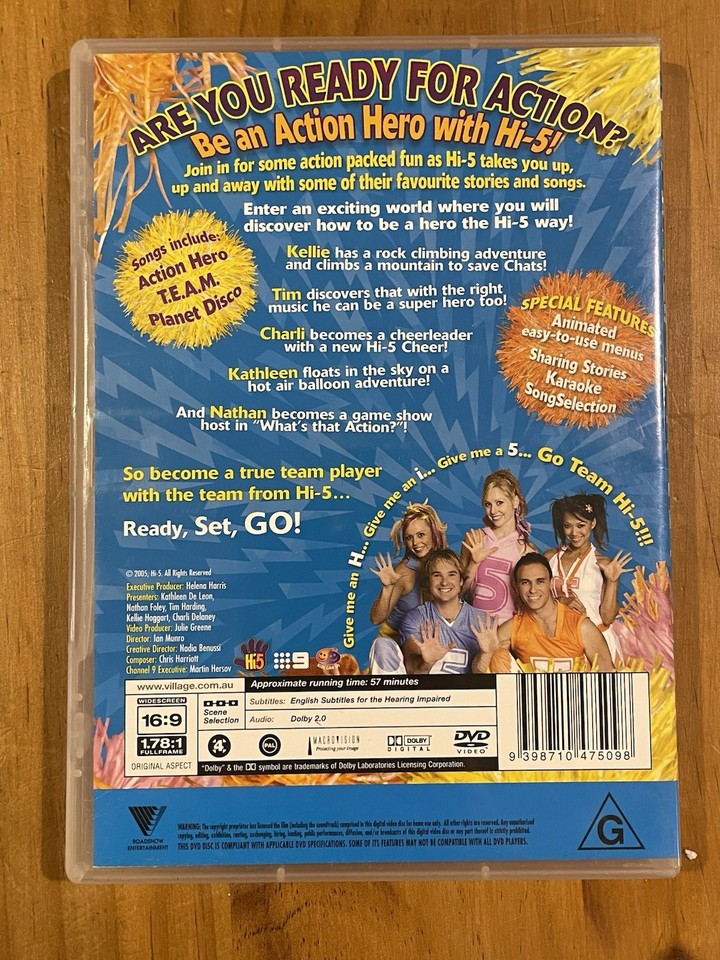Hi-5 - Action Heroes (2005) DVD Original Cast Region 4 PAL | eBay Australia