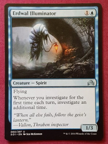 Magic The Gathering SHADOWS OVER INNISTRAD ERDWAL ILLUMINATOR blue card ...