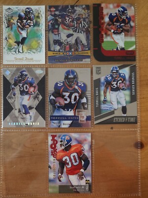 Terrell Davis - Denver Broncos - 7 Card Lot - Multiple Inserts & Rookie ...