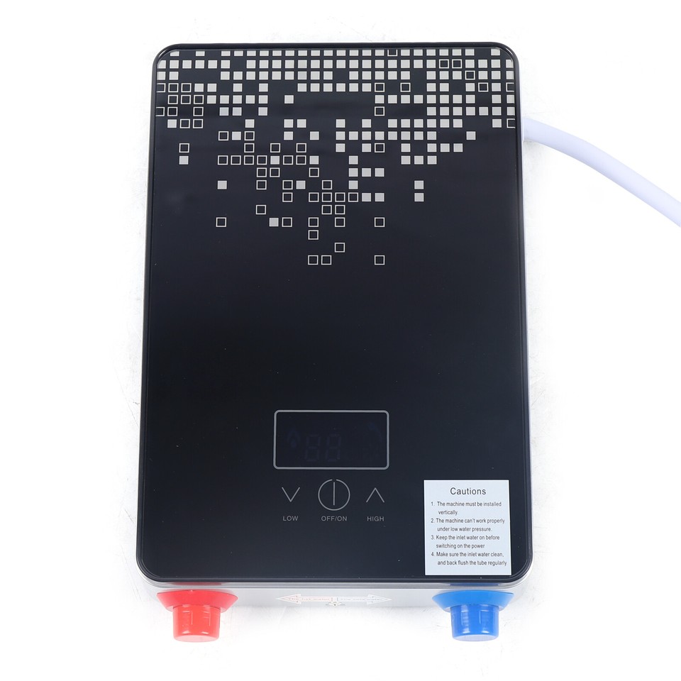 Instant Electric Tankless Hot Water Heater Whole House Black Water ...
