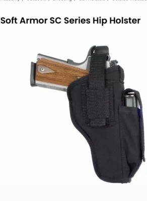 Soft Armor Ambidextrous Gun Holster 16-SC Hip Holster w/ Mag Pouch ...