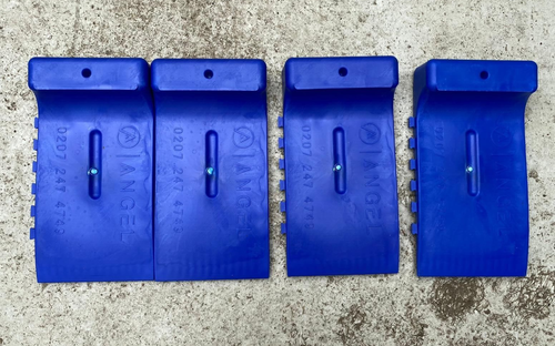 4 x RECOVERY WHEEL SLIDERS TOWING SKATES EXTRA WIDE SLIPPERY JIMS CAR ...