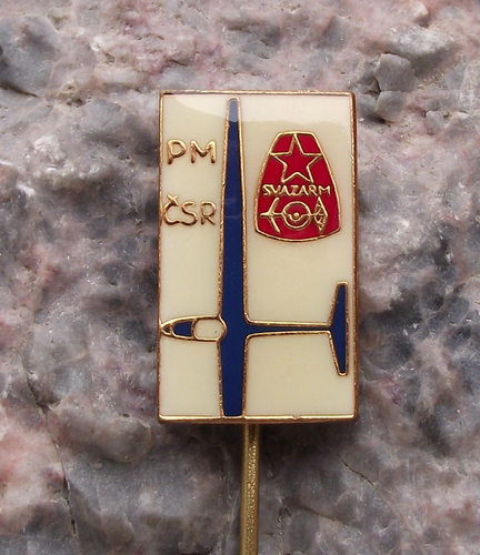 Vintage Svazarm Glider Gliding Club Army Air Cadets Corps Aircraft Pin ...