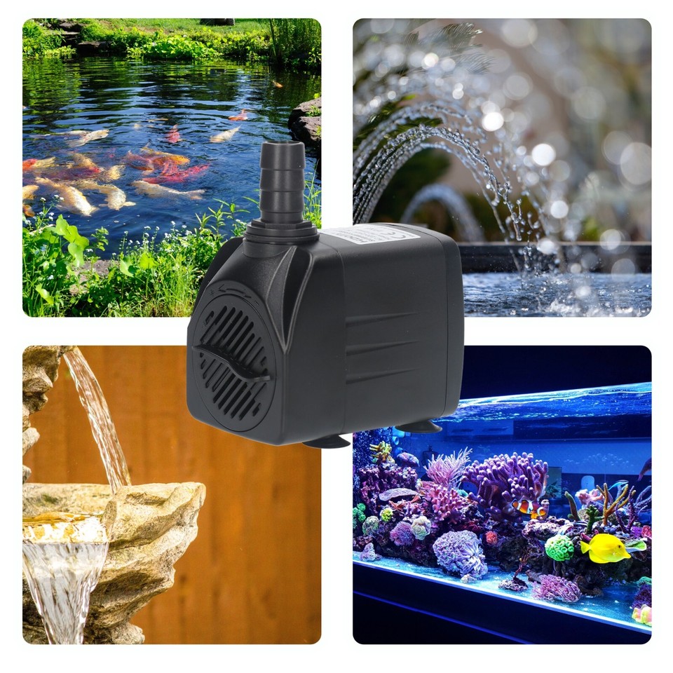 Submersible Water Pump Aquarium Fish Tank Pump Sump Pond Water Feature ...