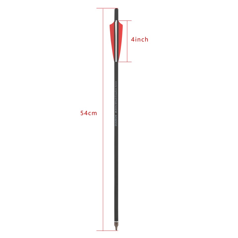 Crossbow Bolts Carbon Arrows 16" 17" 18" 20" 22" Archery Bow Hunting ...