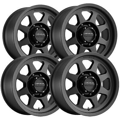 (Set of 4) Method MR701 Bead Grip 17x9 8x170 -12mm Matte Black Wheels ...