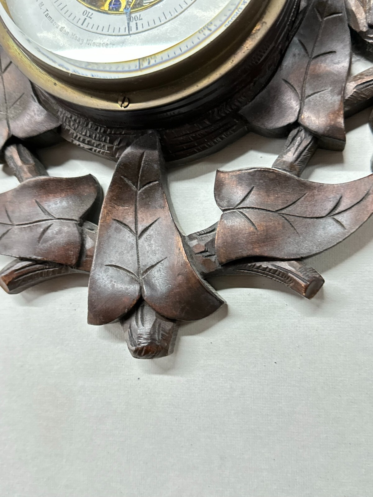 antique black forest barometer carved birds p.m tamson ornate | eBay