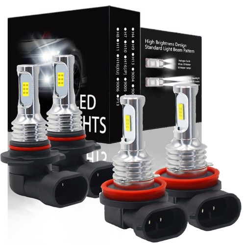4x LED Headlight Bulbs Combo 6000K For Ford EDGE 2015 2016 2017 2018 ...