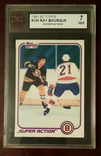 RAY BOURQUE - 1981-82 Topps Hockey #126 KSA 7 (Near Mint) 2nd Year | eBay