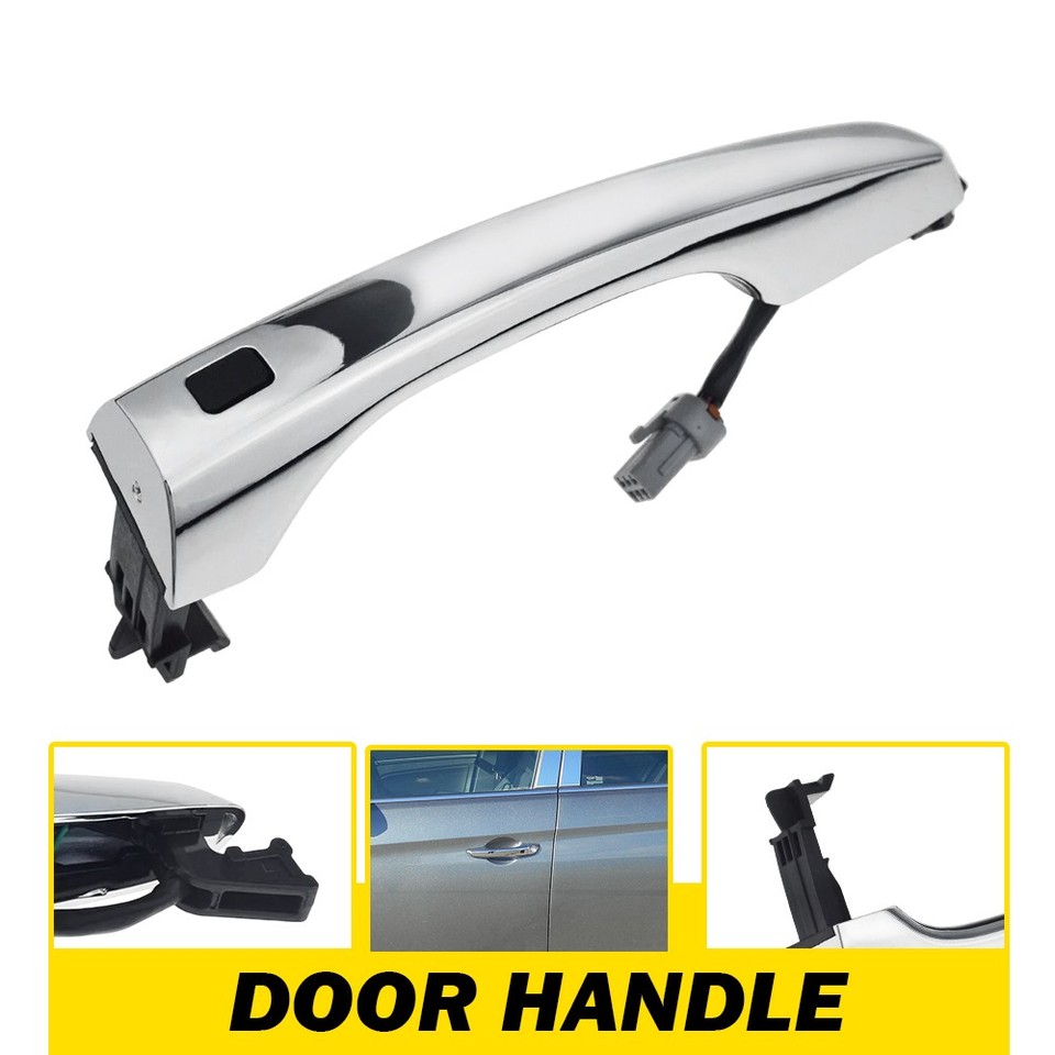 Left Front Outside Door Handle W/Smart 82651-F2200 Fit 17-20 Elantra ...