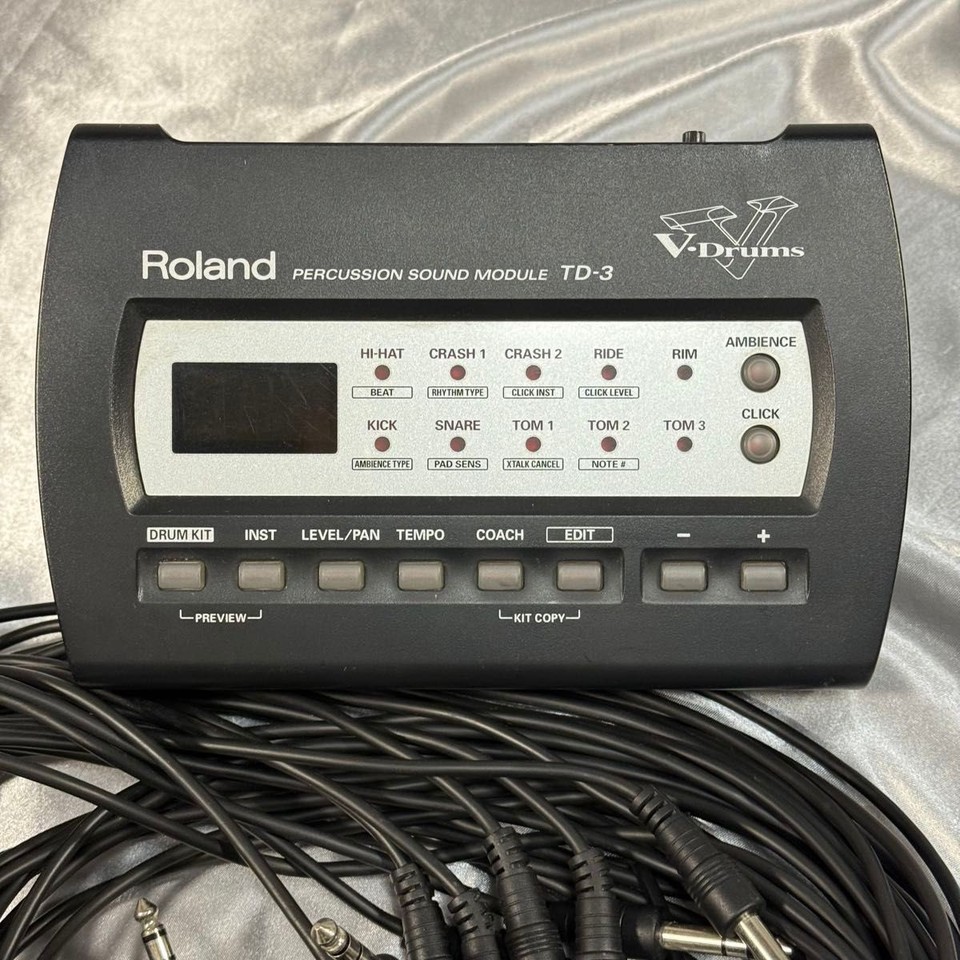 Roland TD-3 V-Drum Module Electronic Drum Sound Module Tested Used JP ...