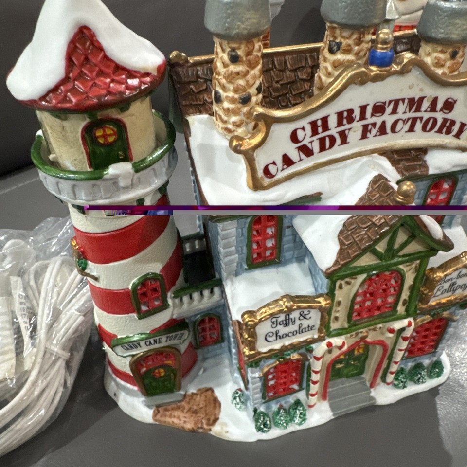 Lemax Christmas CANDY FACTORY Porcelain Gingerbread Palace New in box ...