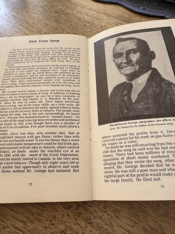 The Wreck of the Old 97 (That Most Famous Train Wreck) by Pat Fox 1969 ...
