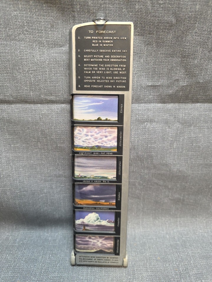 Vintage Weather Guide Meteorological Standard Forecast - I. Krick | eBay