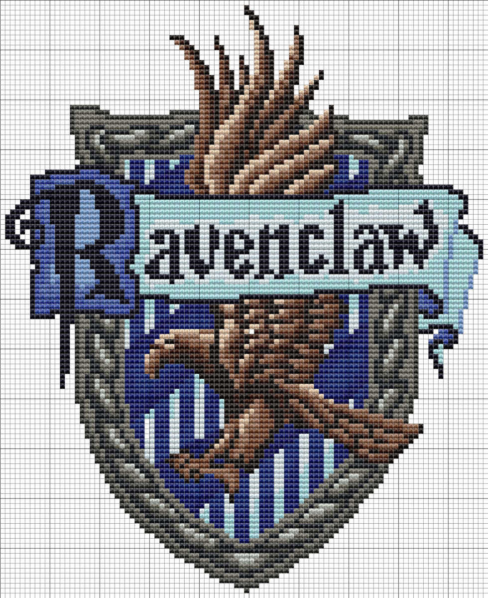 Ravenclaw Crest Embroidery Design