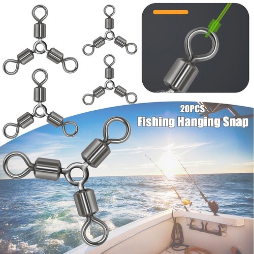 Steel Durable Tackle Bearing Solid Rings Fishing Rolling Swivels ...