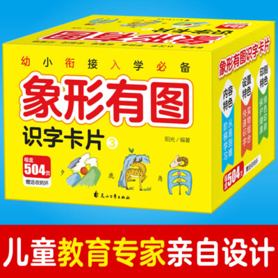 504pcs Chinese hanzi card Pictographic literacy pinyin book for kids ...