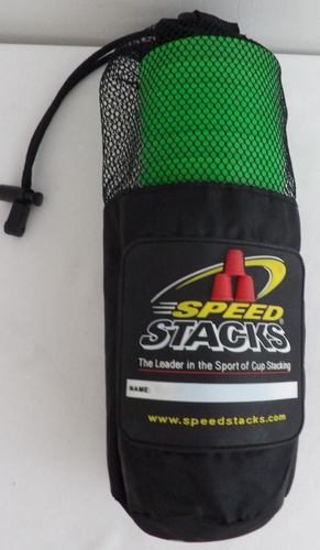 Speed Stacks 12 Official WSSA Sport Green Neon Stacking Cups Plus Bag ...